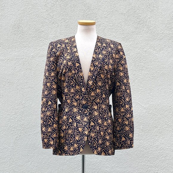 Vintage | Jackets & Coats | Vintage 8s Jason Prescott Blue Gold ...